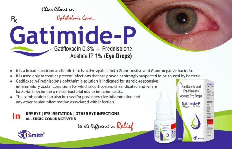 Gatimide-P Eye Drops Manufacturer in india | I Smith